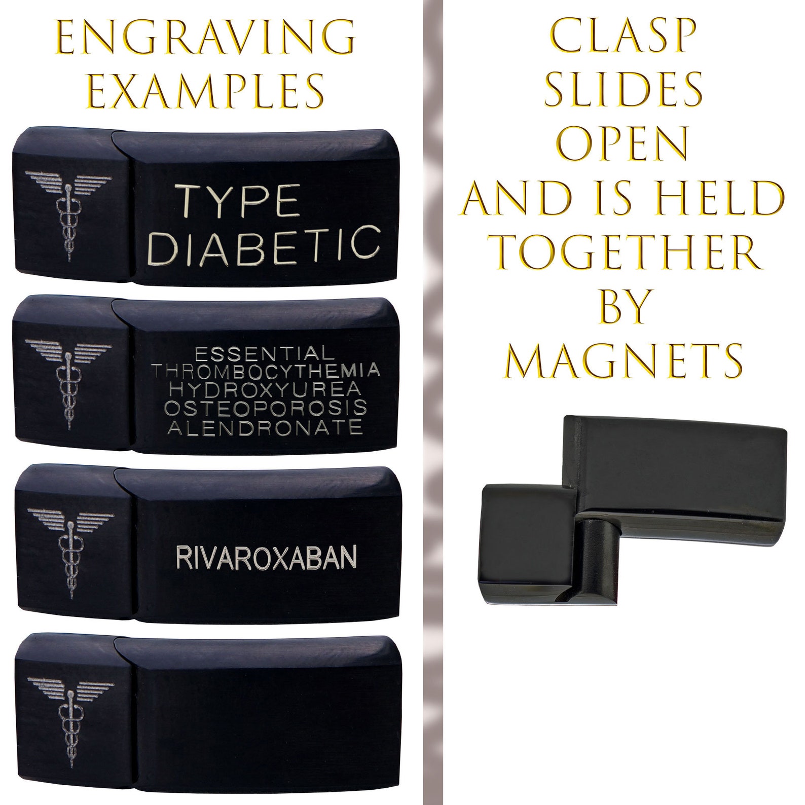 Red Medical Alert ID Bracelet With Soft Leather Personalised, Any ...