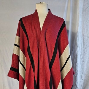 Moshe Robe | Custom Linen Ruana Robe | Hebrew Robe | Messianic ...