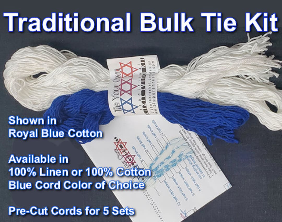 Tzitzit Tying Kit | Sephardic Ashkenazi Style, Cotton or Linen - Etsy