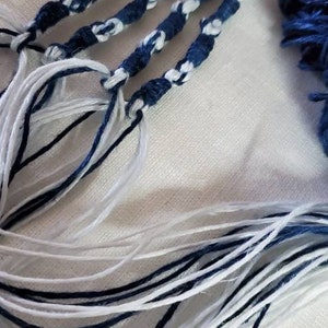 TZITZIT Sephardic or Ashkenazi Set of 4 in 100% Cotton or Linen ...