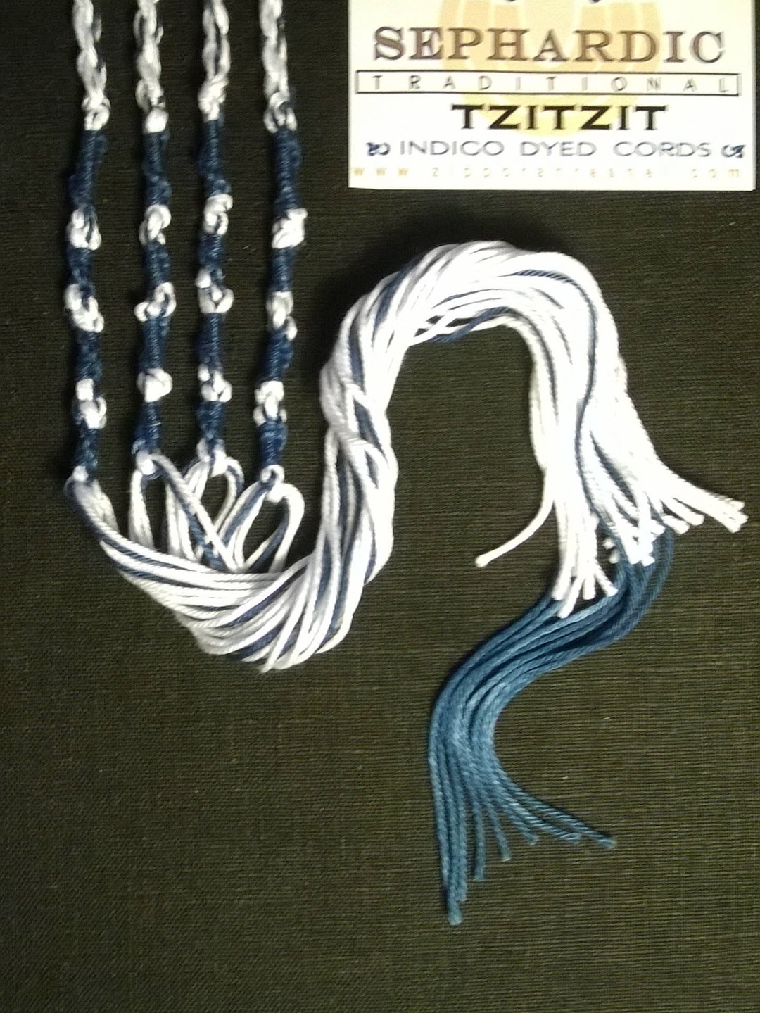 TZITZIT Sephardic or Ashkenazi Set of 4 in 100% Cotton or Linen ...