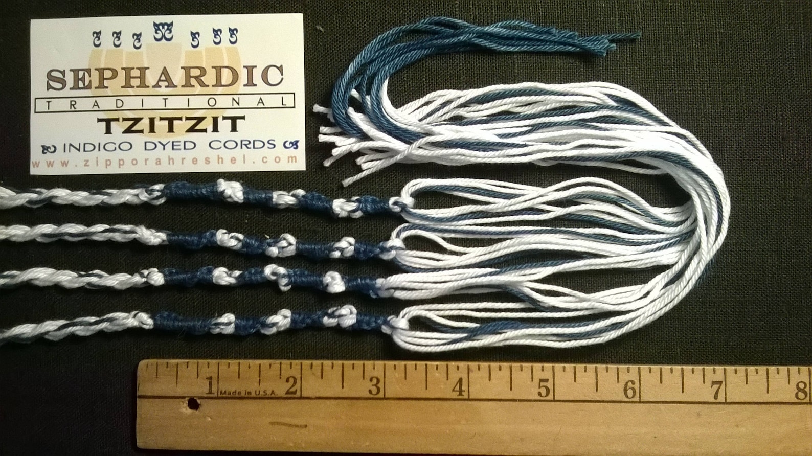 TZITZIT Sephardic or Ashkenazi Set of 4 in 100% Cotton or | Etsy