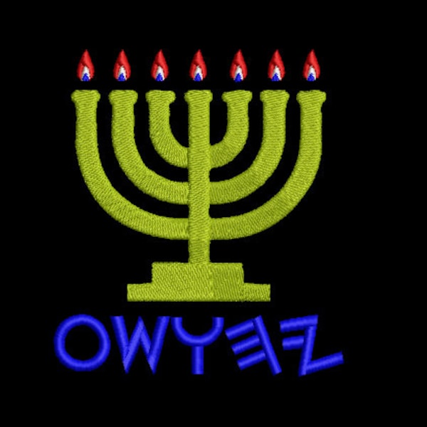 7 Branch Menorah Svg - Etsy