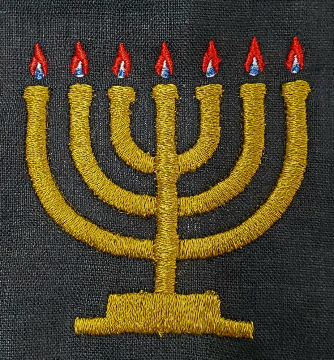 Menorah Embroidery File | 7 Branch SVG Cut File (digital Download) - Etsy