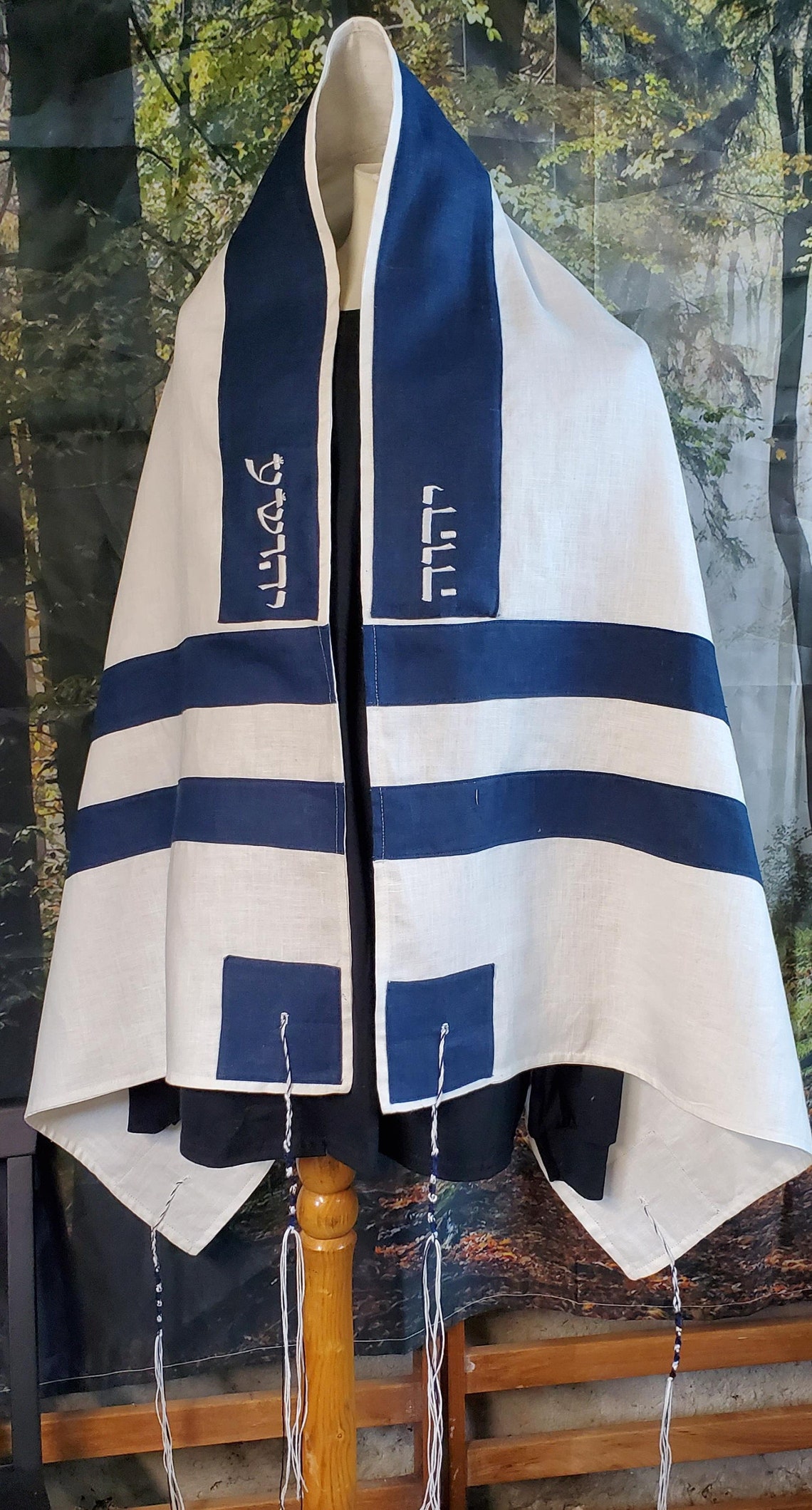 Ancient Days Tallit 2 Color 100% Linen Medium Weight - Etsy