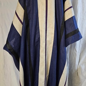 Moshe Robe | Custom Linen Ruana Robe | Hebrew Robe | Messianic ...