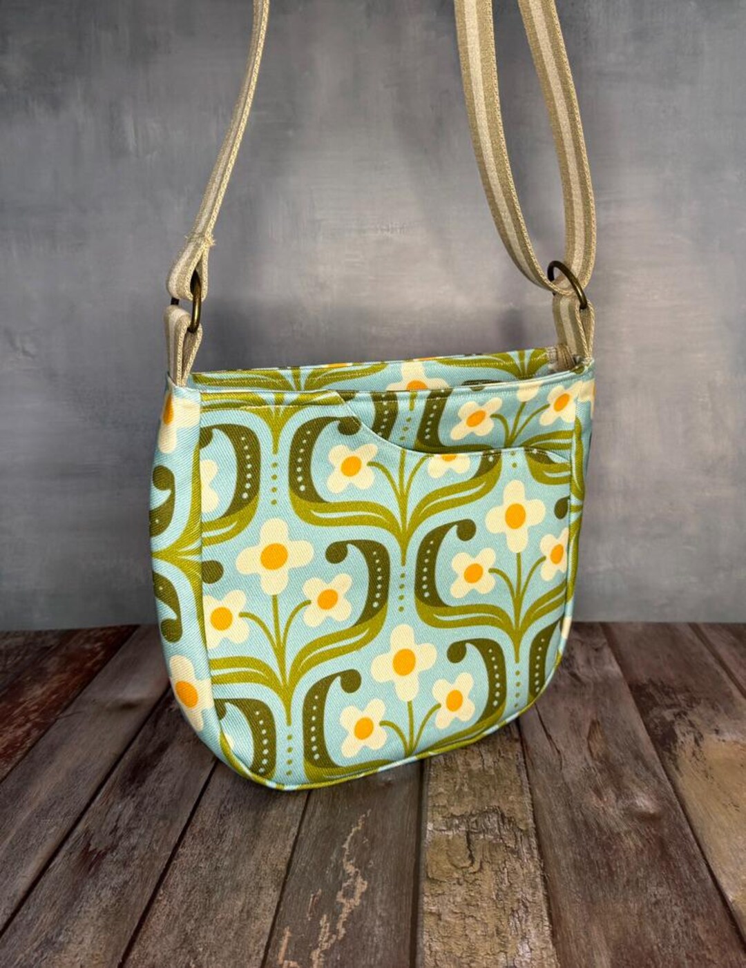 Handmade Denim Mini Tote Bag, Cross Body Bag, Zipper Closure ...