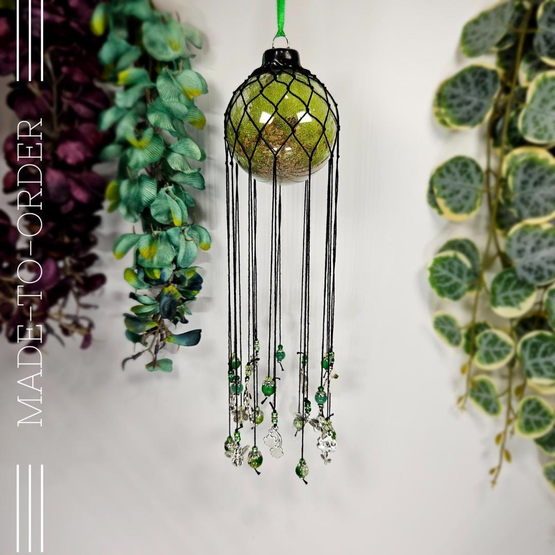 Witch Ball Protection, Witch Ball Glass Decor, Altar Housewarming Gift ...