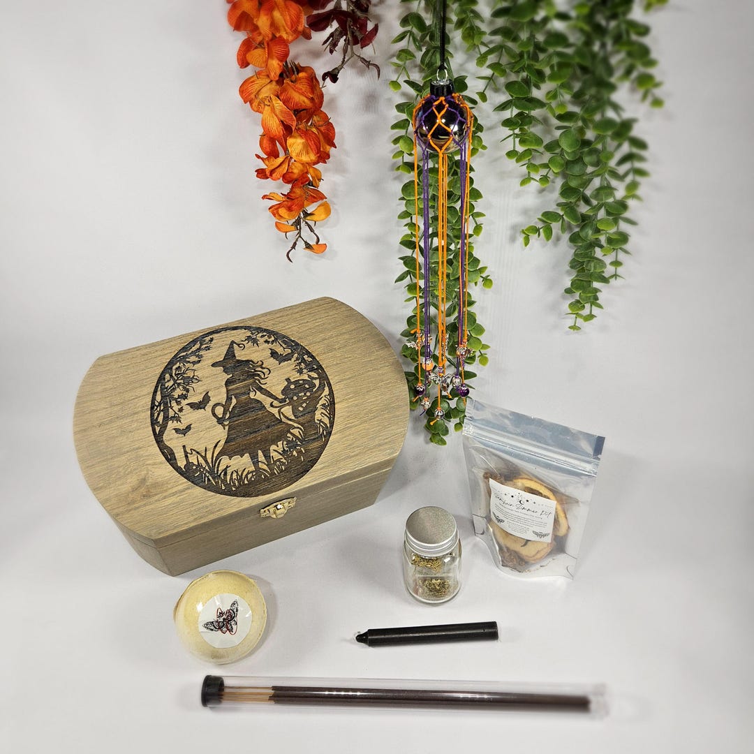Samhain Ritual Box, Samhain Candle Kit, Witchy Sabbat Decor, Handmade ...