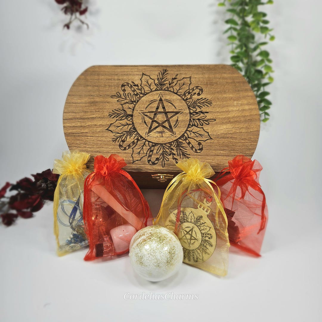 Yule, Ritual Box, Candle Kit, Witchy Sabbat Decor, Handmade Incense ...