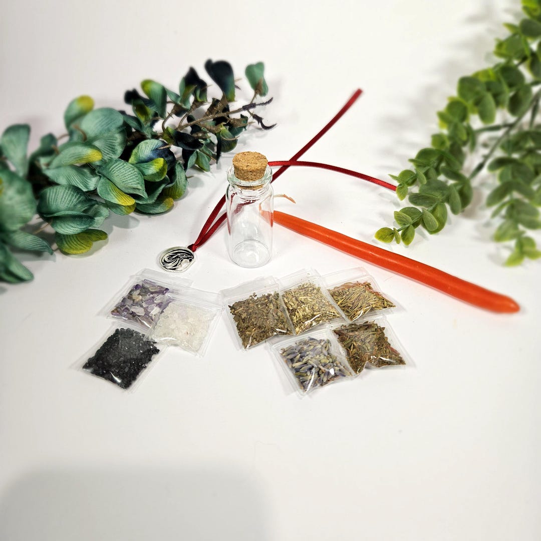 January Full Moon Ritual Kit, Spellwork Supplies, Witchy Esbat Gift ...