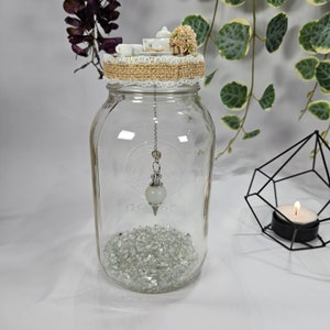 Tea Party Divination Jar, Fortune Telling, Glass Container, Divining ...