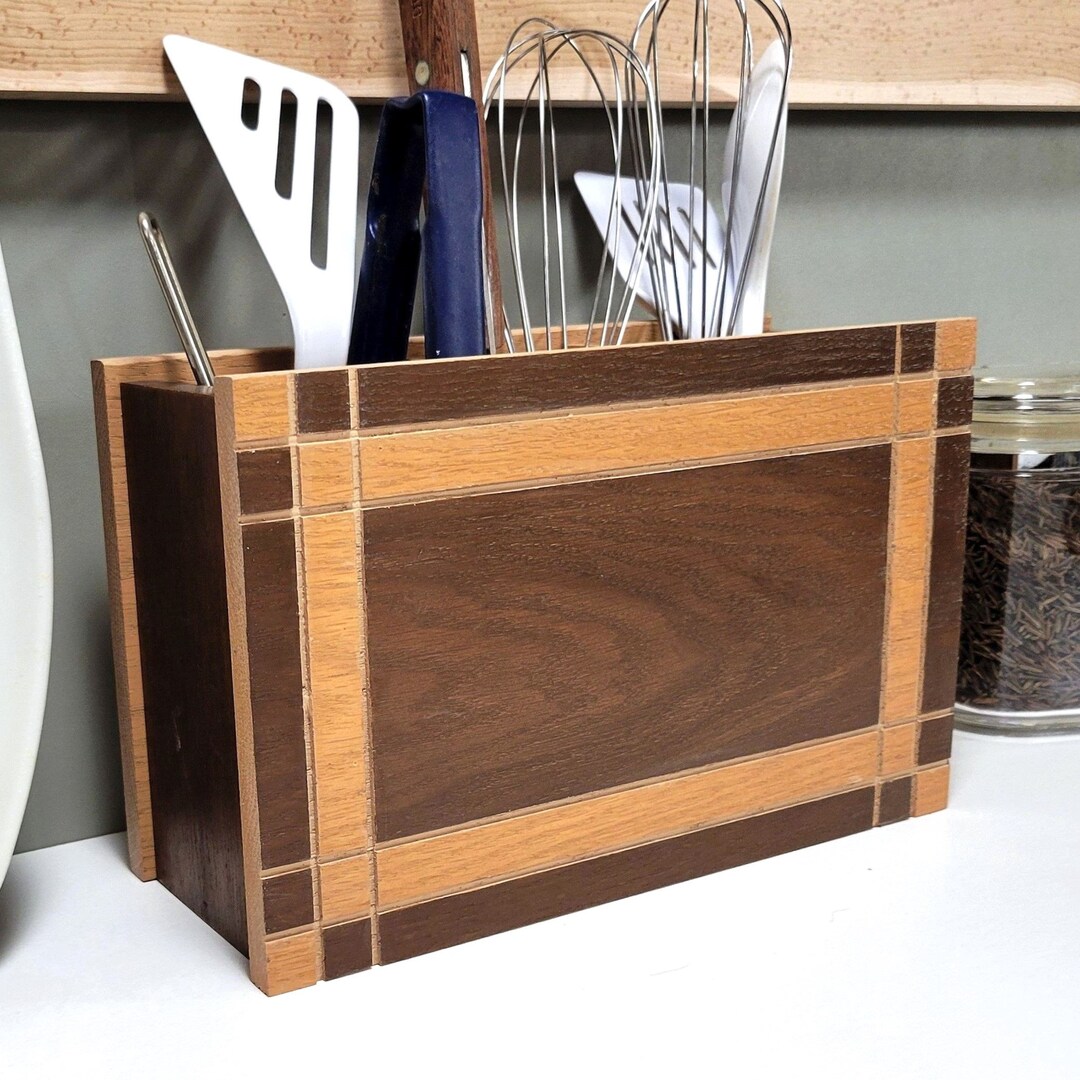 Kitchen Counter Utensils Holder Large Size Elegant Prairie Era Style in ...