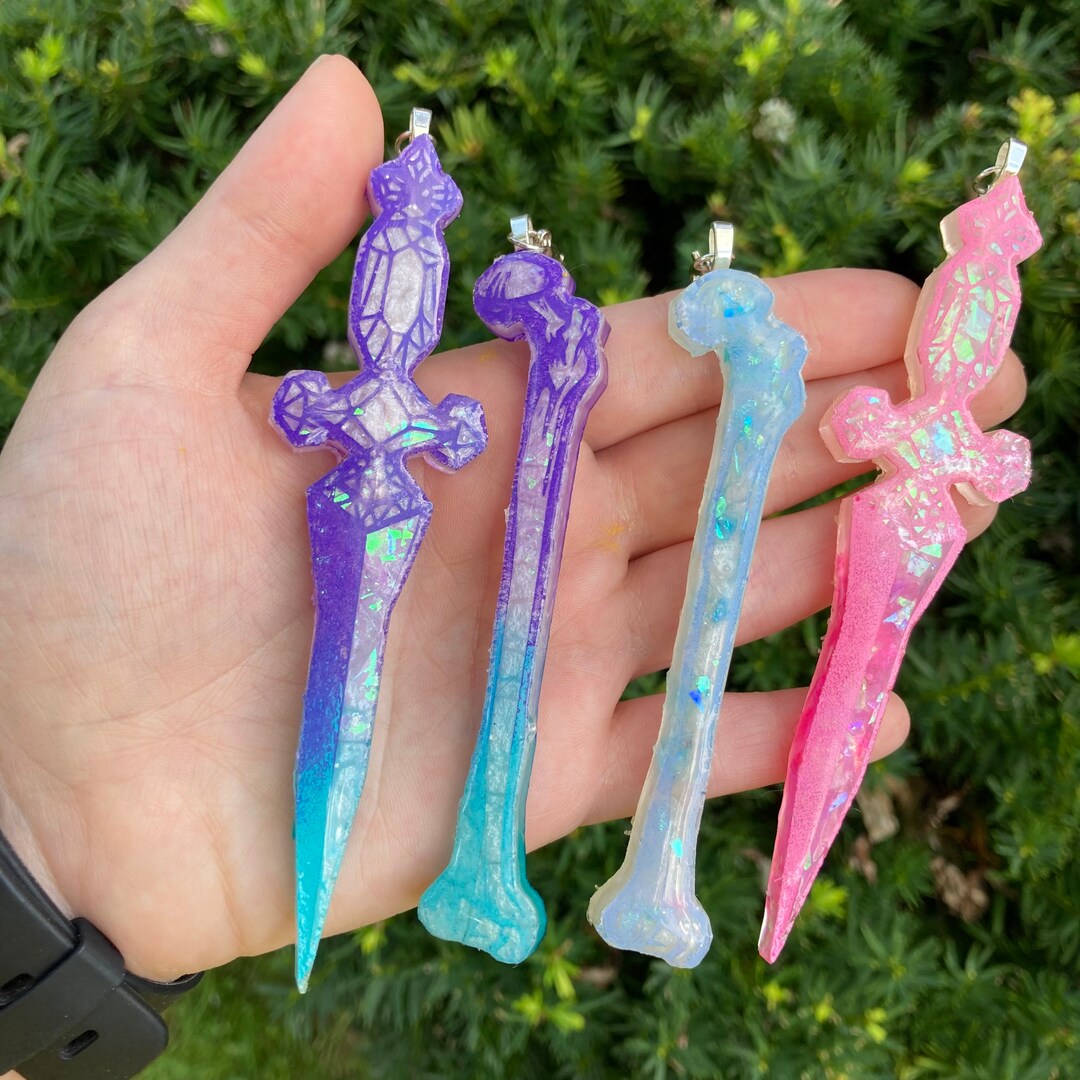 Pastel Kawaii Sword and Bone Keychains - Etsy