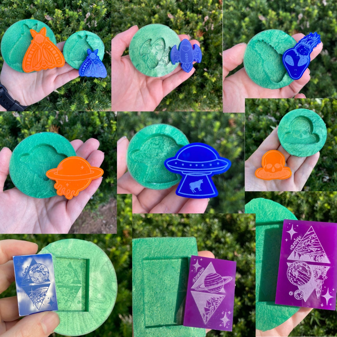 PREORDER Space Themed Silicone Molds - Resin Celestial Cosmic Stars ...
