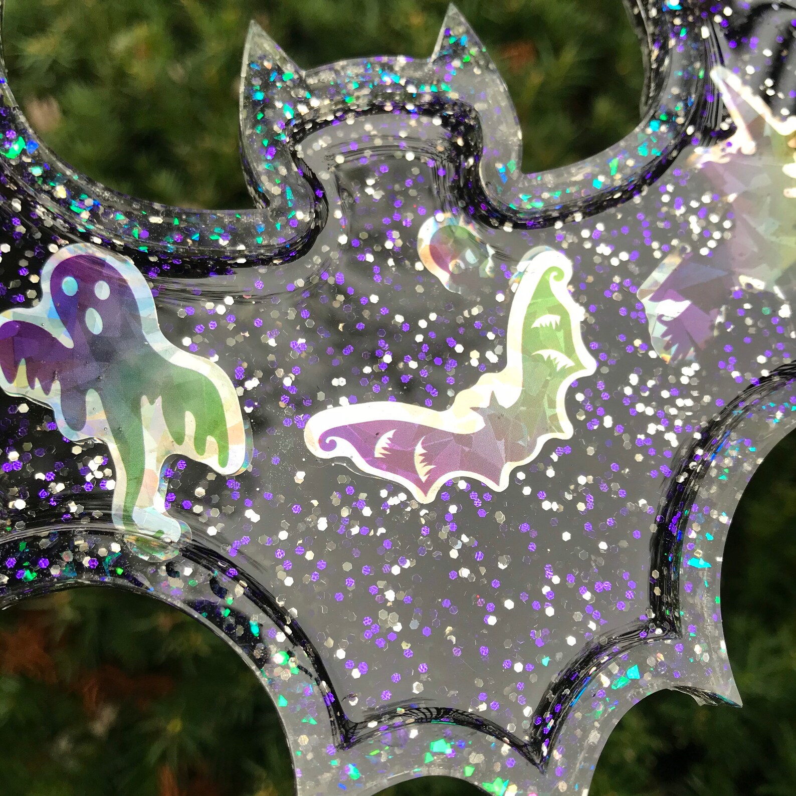 Sparkly bat tray | Etsy