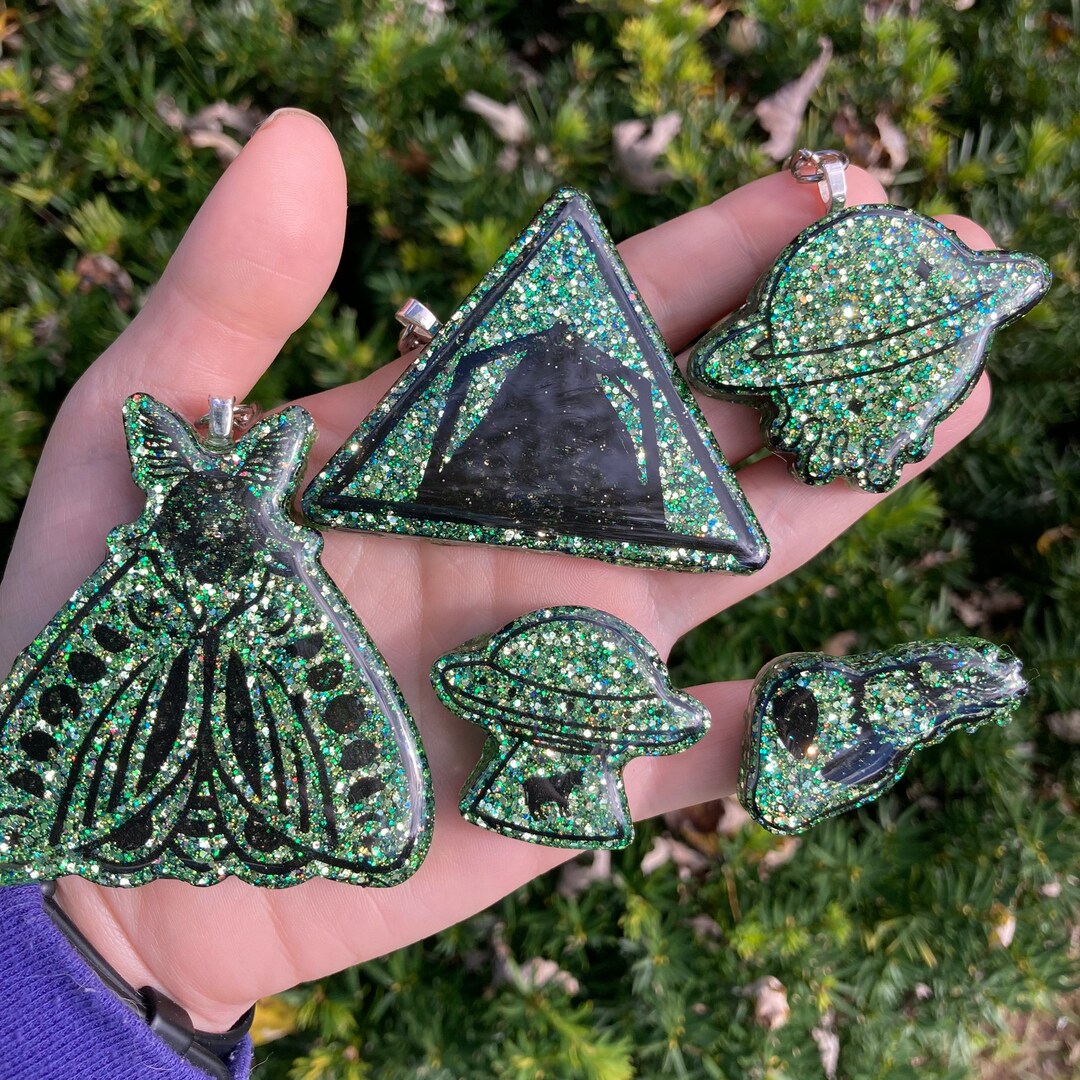 Green Keychains, Moth, Tent, Planet, Ufo - Etsy