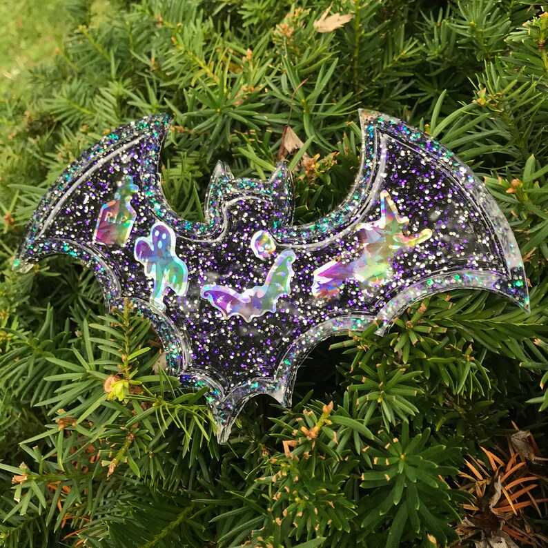 Sparkly Bat Tray - Etsy