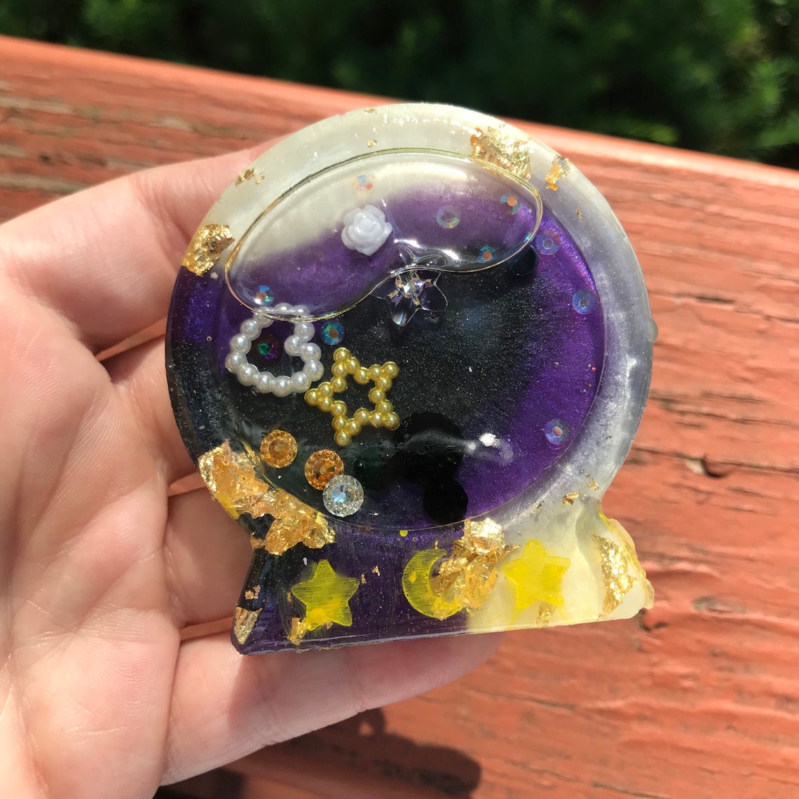 Yellow White Purple Black Crystal Ball Liquid Shaker | Etsy