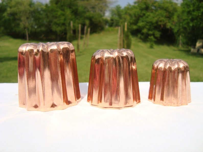 4 Copper Canele Molds Medium 1.75 Inches Set of 4 Professional | Etsy