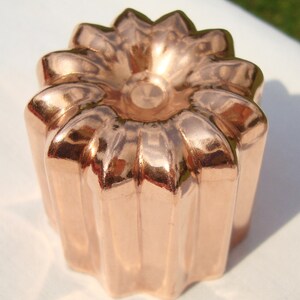 6 Copper Canele Molds Large 2.1 Inch Set of 6 Professional Quality 55 ...