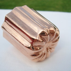 4 Copper Canele Molds Medium 1.75 Inches Set of 4 Professional Quality ...