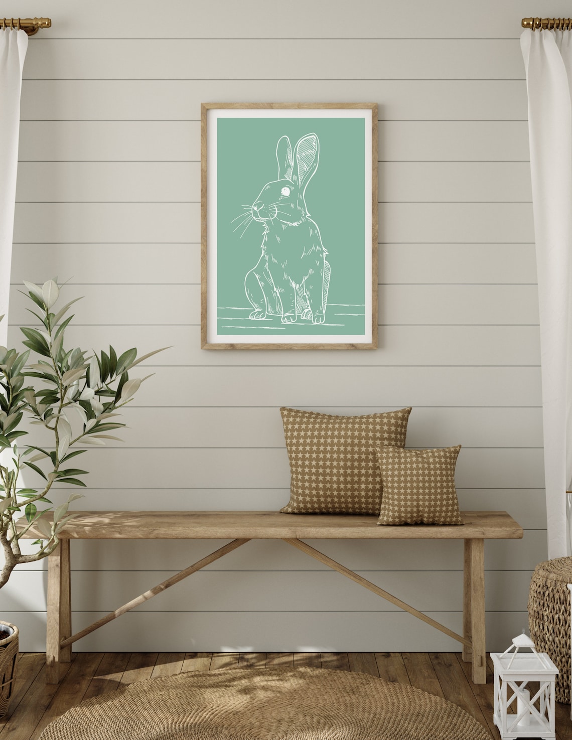 Bunny Print, Bunny Printable, Vintage Bunny Printables, Bunny Art ...