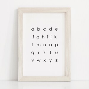 Alphabet Printable, ABC Poster, Alphabet Wall Art, ABC Wall Art, ABC ...