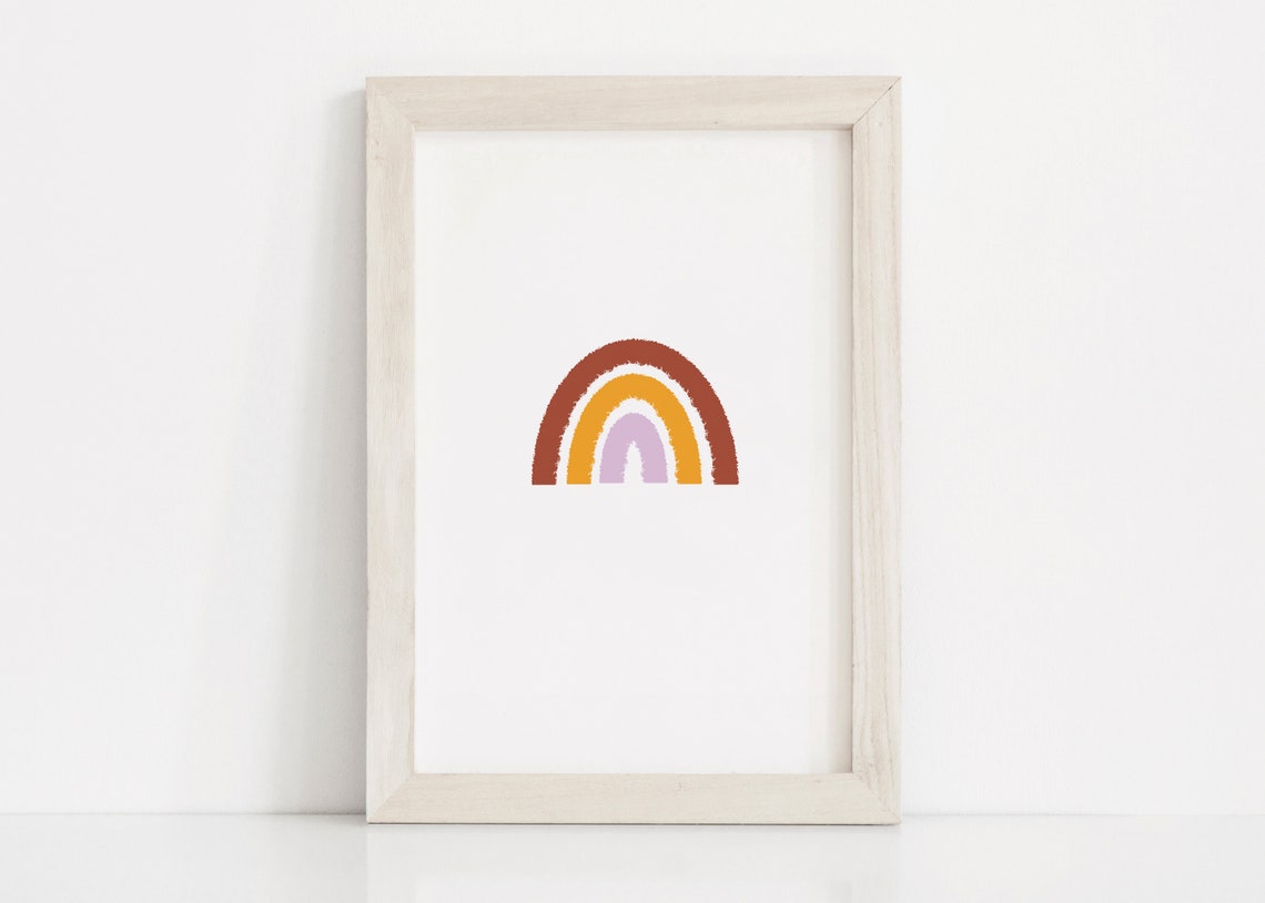 Rainbow Poster, Downloadable Art, Printable File, Wall Decor, Home ...