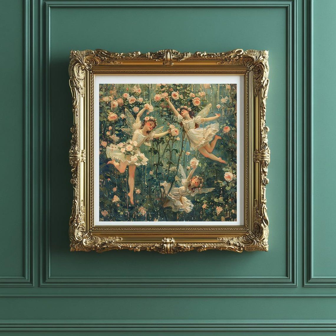 Fairy Aesthetic Art, Cottage Core Oil Paintings, Oil Paintings, Cottage ...