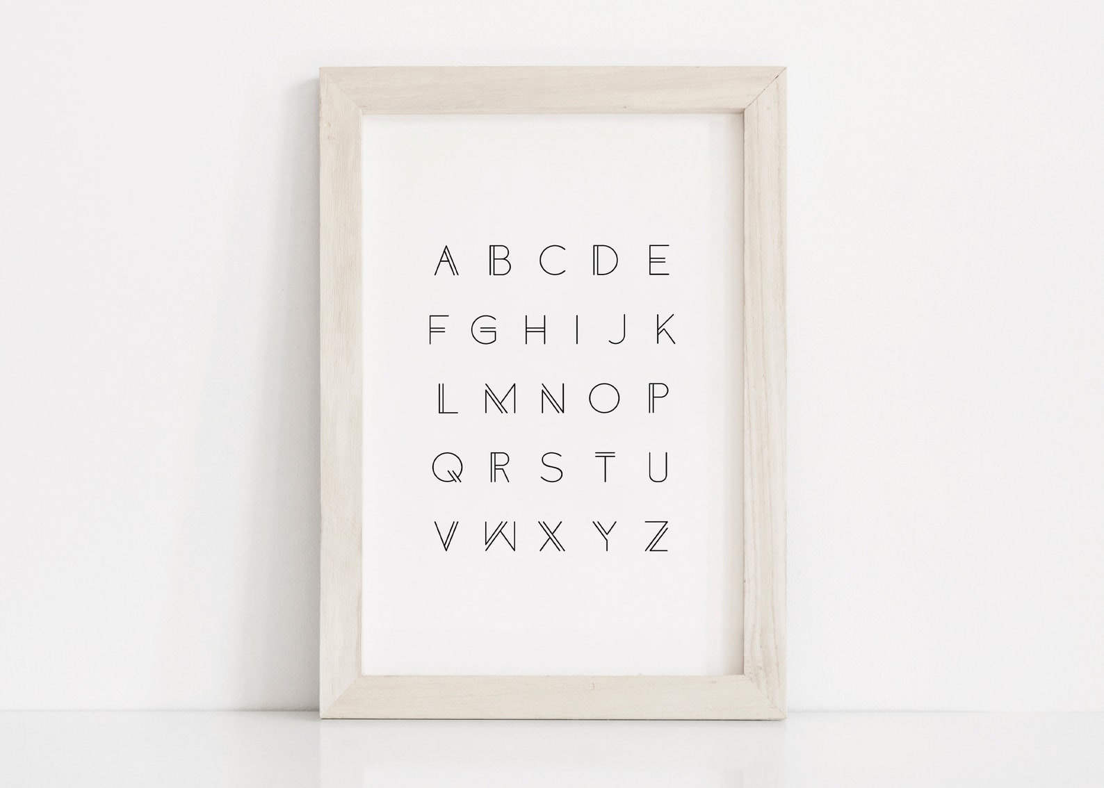 Modern Alphabet Printable, ABC Poster, Alphabet Wall Art, ABC Wall Art ...