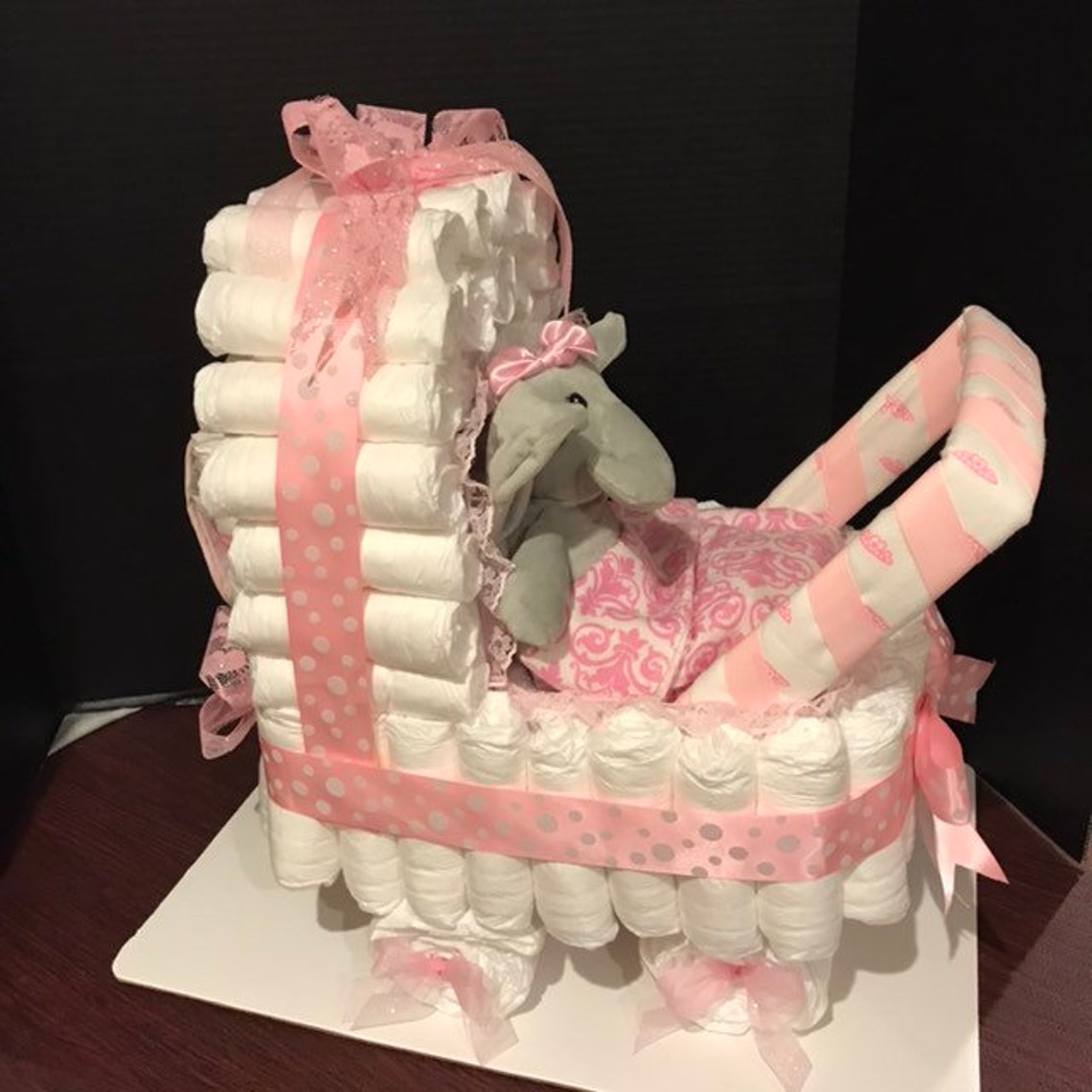 Baby Carriage Diaper Cake - Etsy