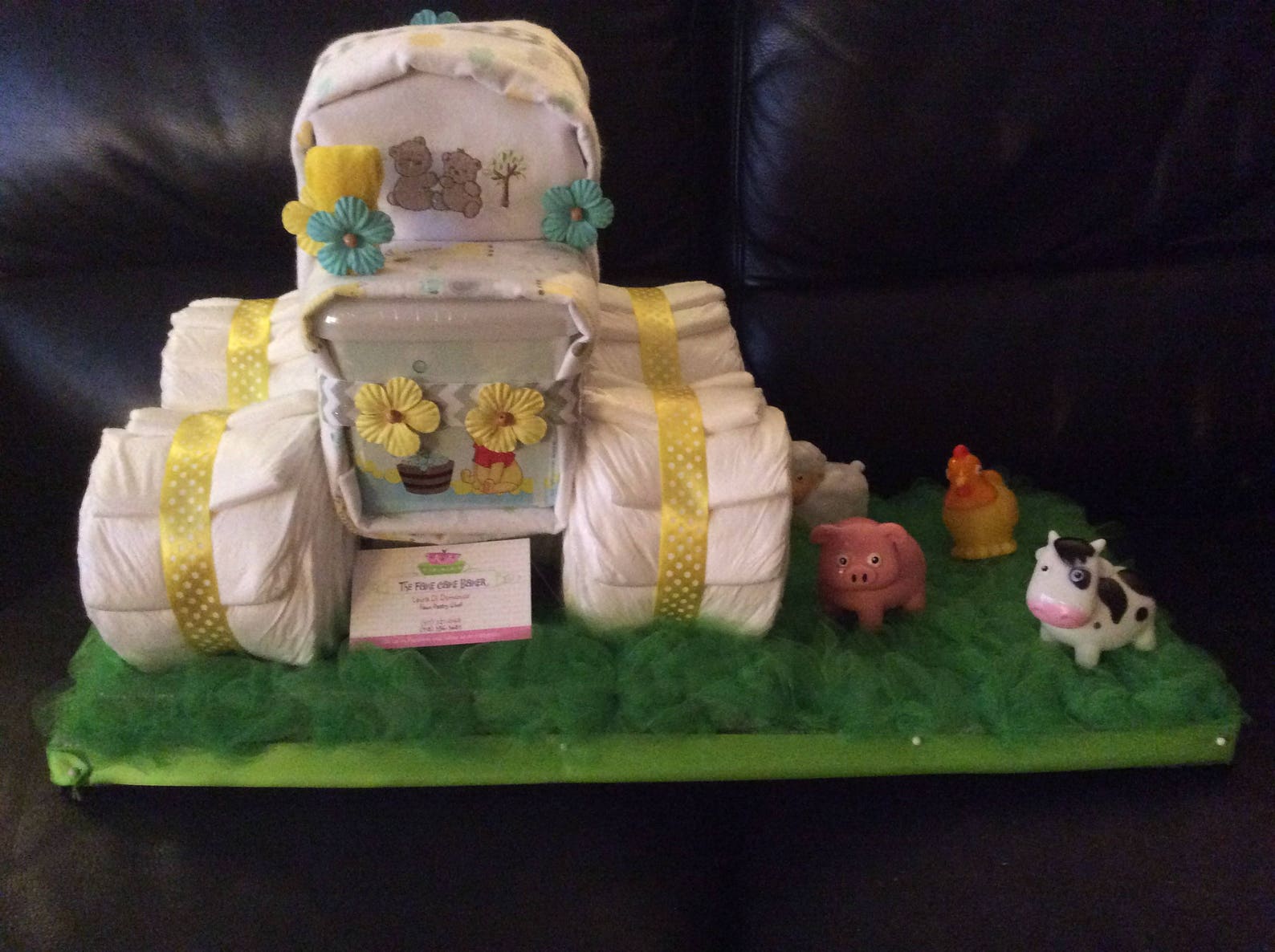 Tractor Diaper Cake - Etsy