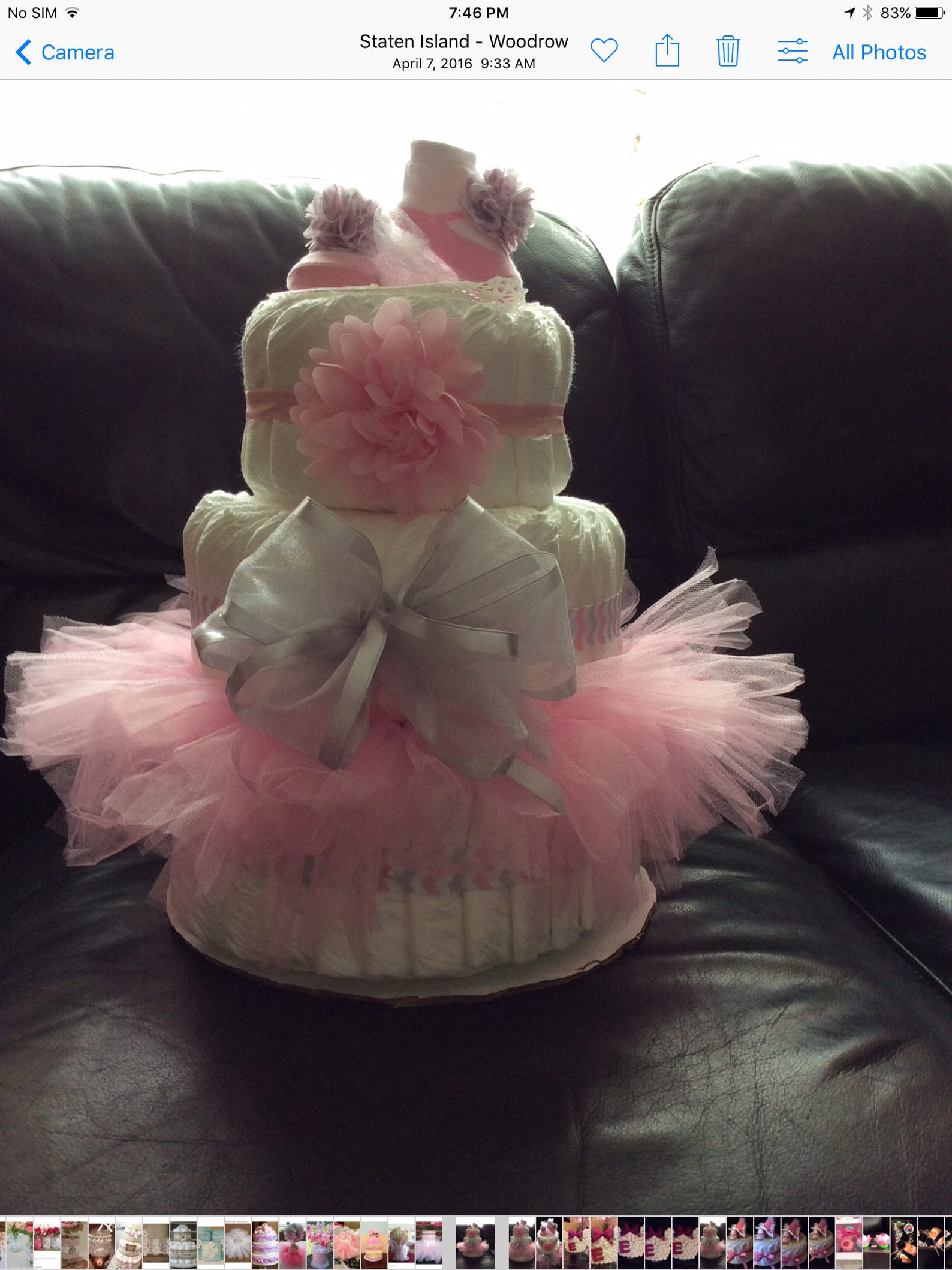Tutu Diaper Cake - Etsy