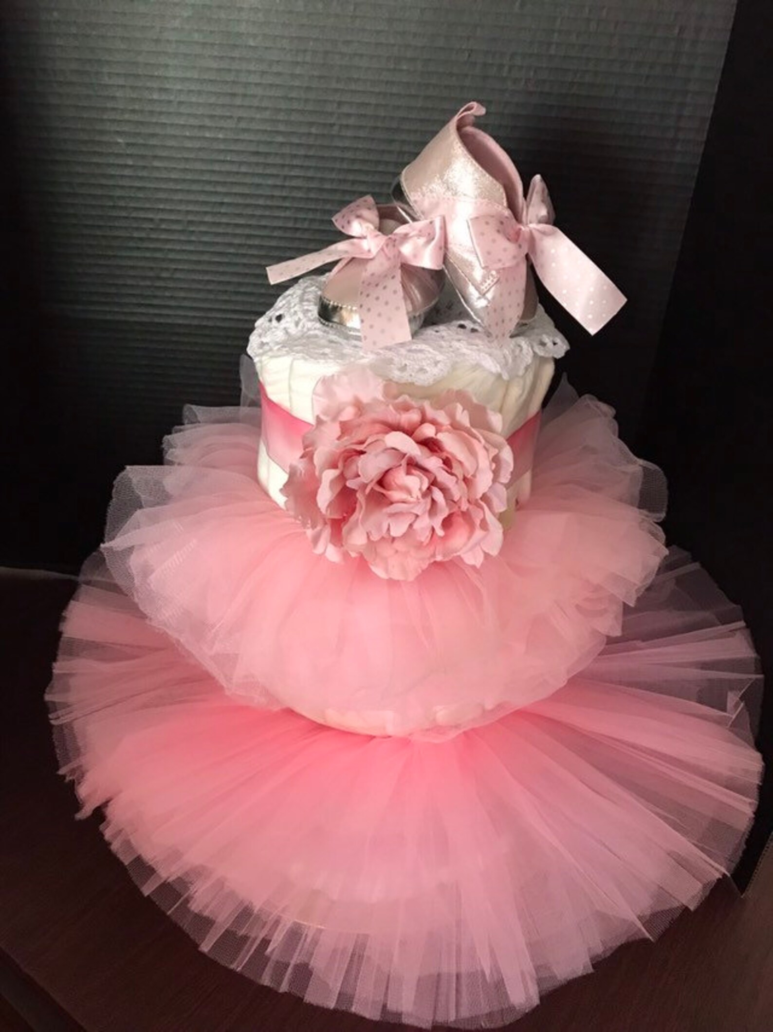 Two Times the Tutu Diaper Cake - Etsy