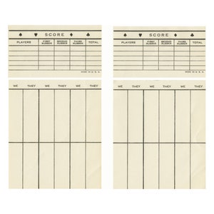 Vintage Paper Printable Digital Download Contract Bridge Score Pad and ...