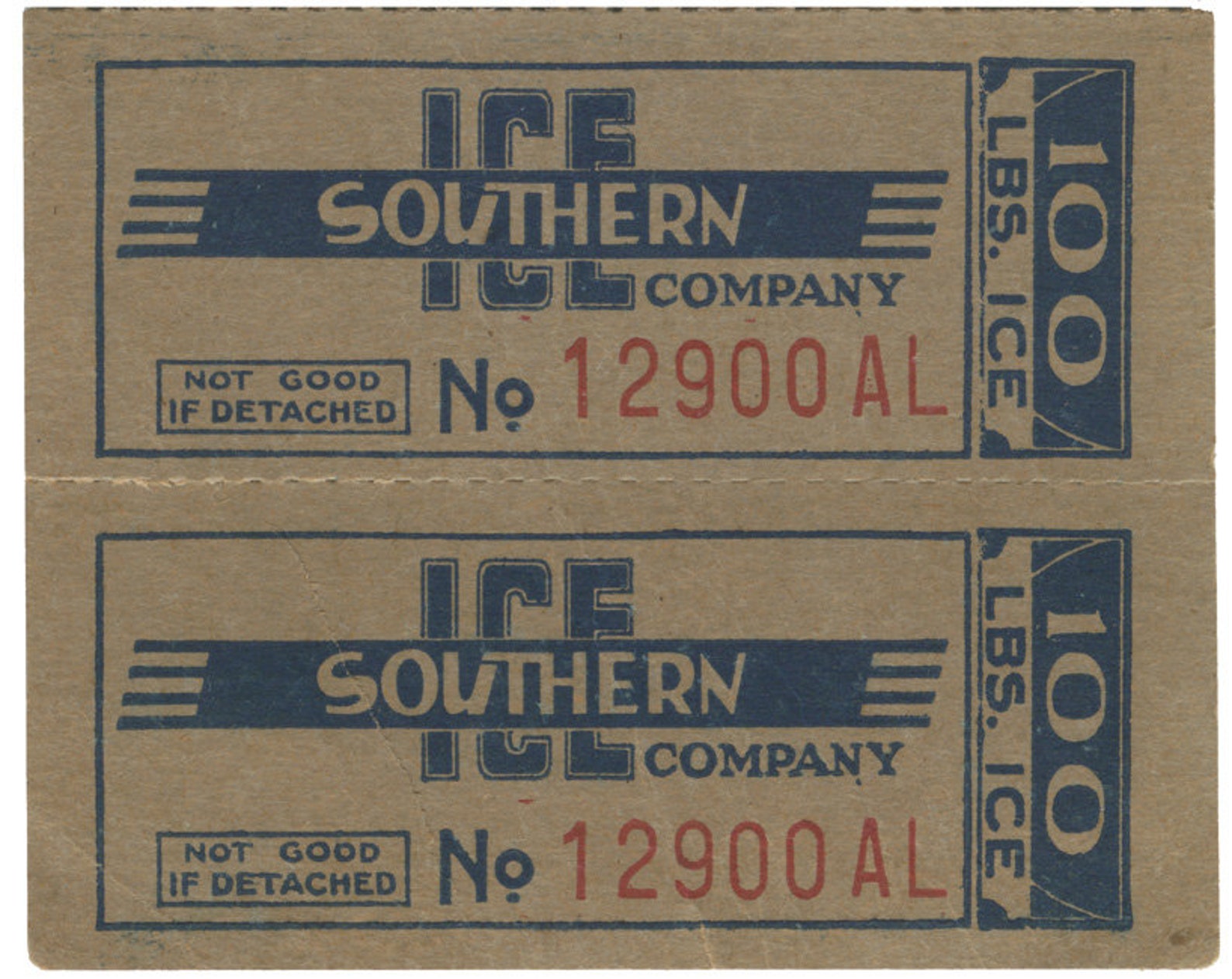 Vintage Paper Printable Digital Download Dry Goods and Ice Ticket - Etsy