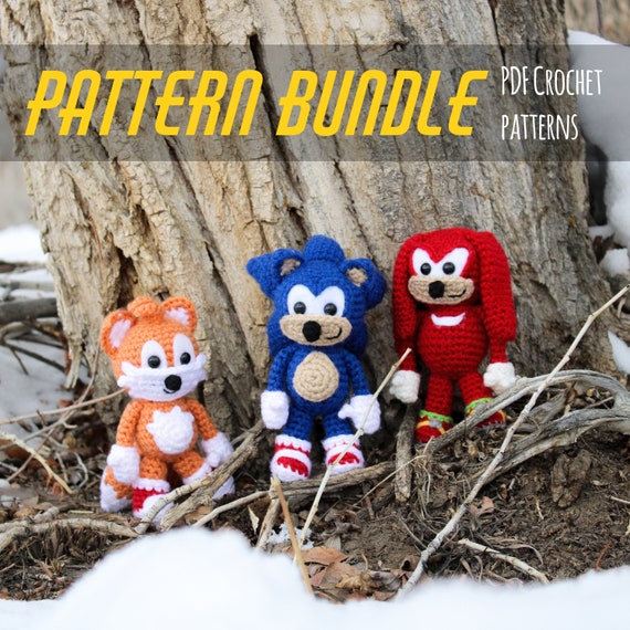 PATTERN BUNDLE Sonic Amigurumi Crochet Patterns | Etsy