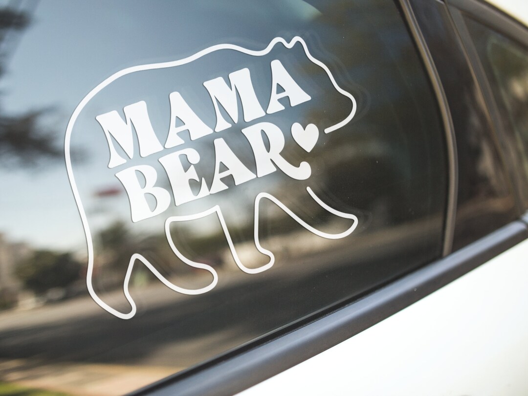 Mama Bear, Mama, Car Decal, Mom Life, Mom Car, Mom Van, Minivan, Mom ...