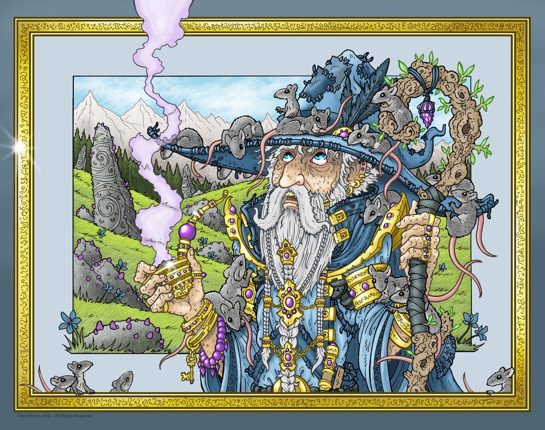 Wizard Problems - 11" X 14" ART PRINT - Etsy