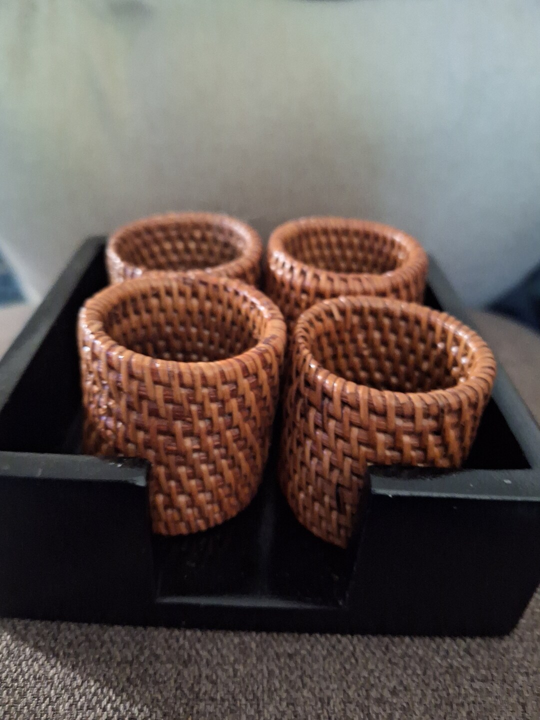 Vintage Woven Napkin Rings - Etsy