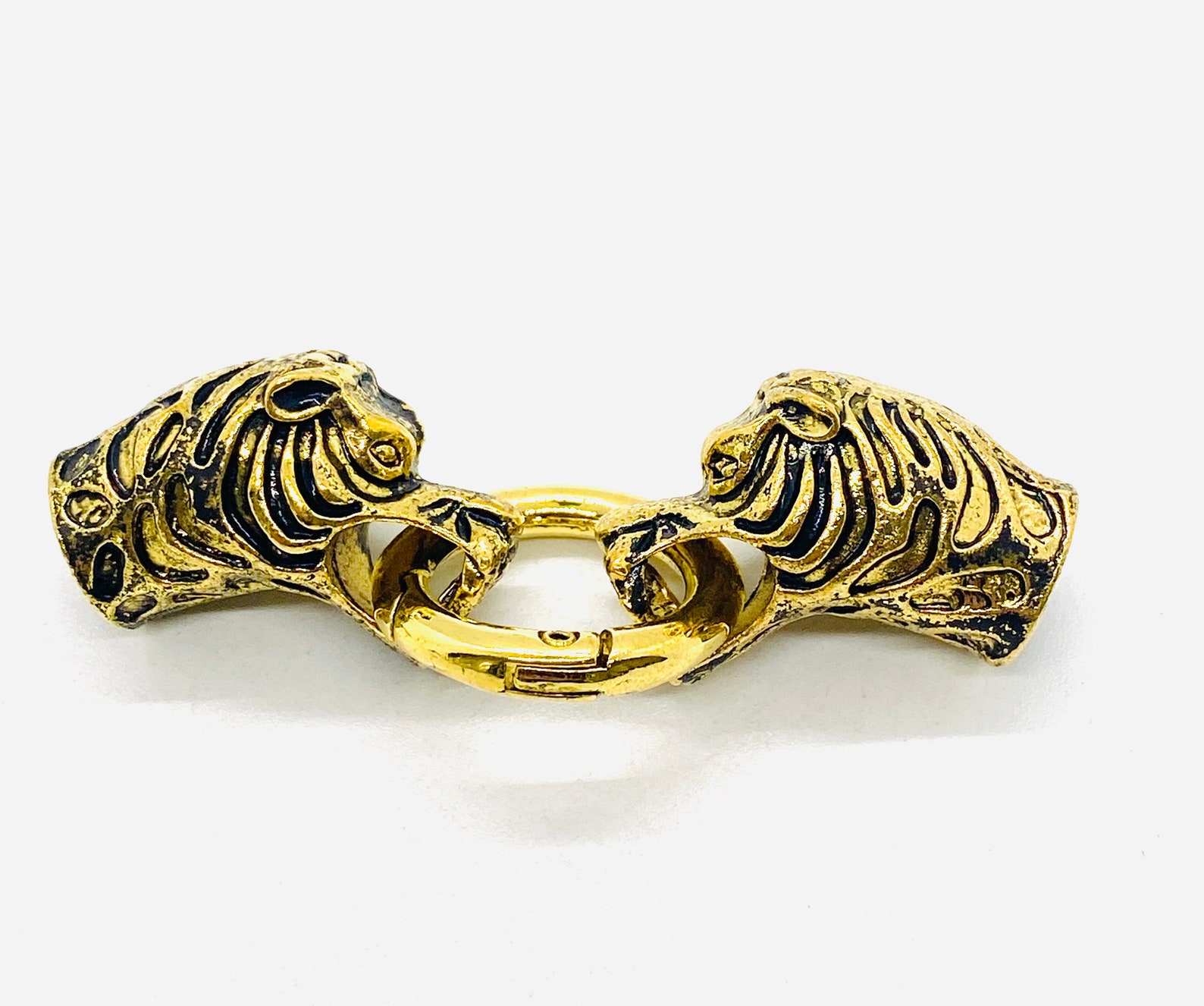 Tiger Glue-in Spring Clasp Perfect for Kumihimo Leather or - Etsy