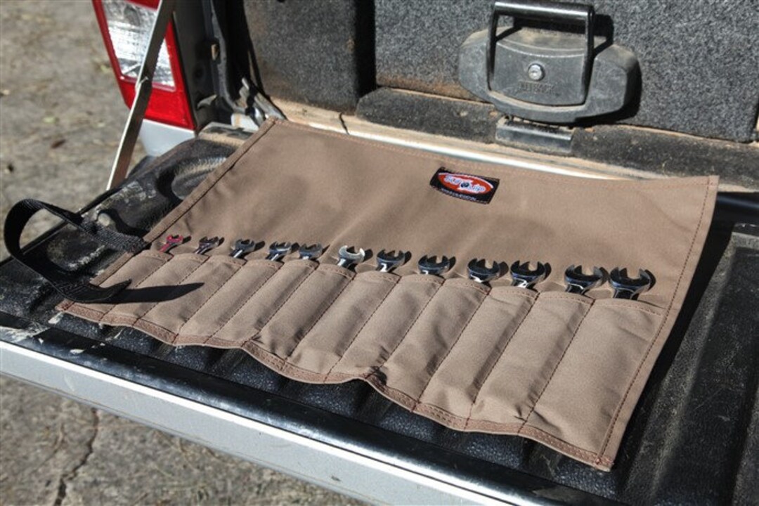 Brown 12 Pocket Spanner Tool Roll. Standard. Australian Made With Aus ...