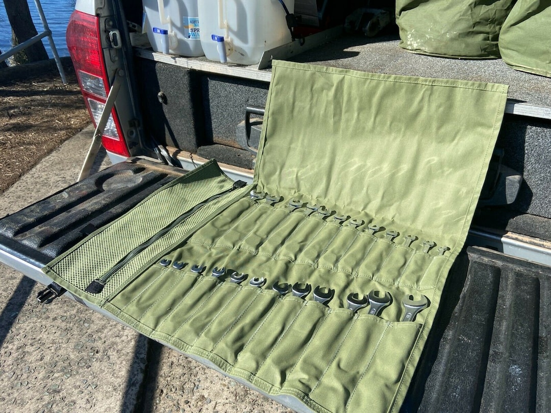 Double 12 Premium Spanner Wrench Tool Roll . Australian Made. Canvas ...