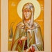 Handmade Mounted Icon St. Philothea of Athens - Etsy