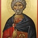Handmade Mounted Icon St. Menas the Great Martyr. St. Mina. St. Mena ...