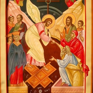 Handmade Mounted Icon | the Descent Into Hades. Holy Resurrection ...