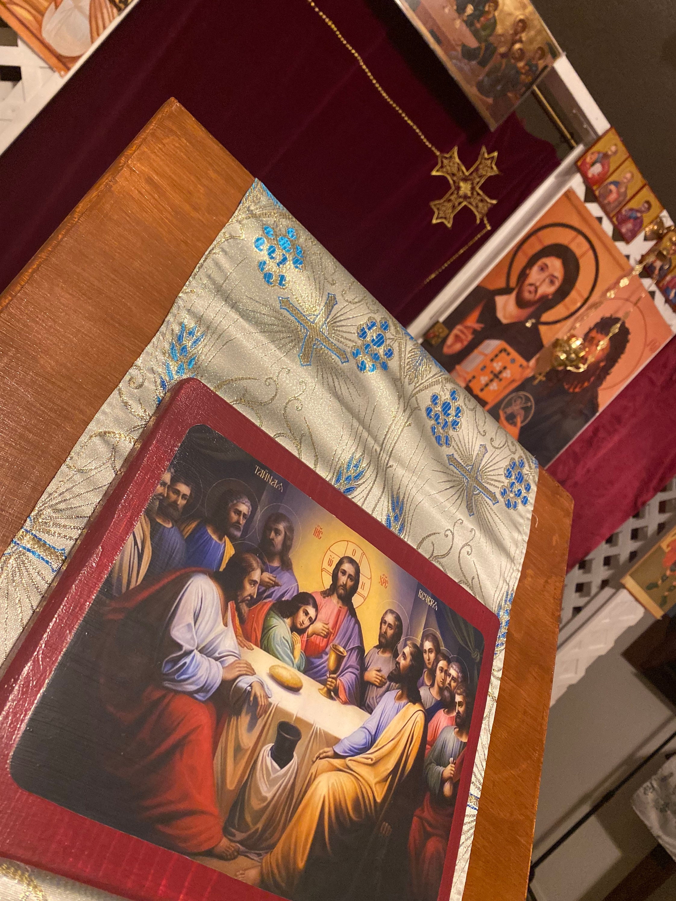Handmade Mounted Icon | the Last Supper. Covenant and Holy Thursday. - Etsy