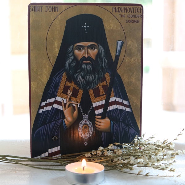 St John Maximovitch Icon - Etsy