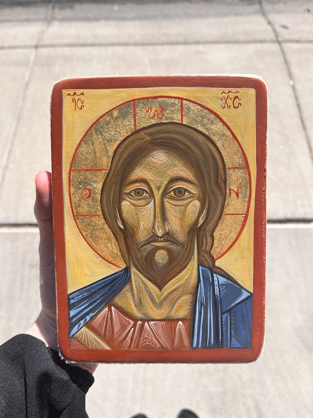 Handwritten Icon Handpainted Icon | Christ the Pantocrator - Etsy